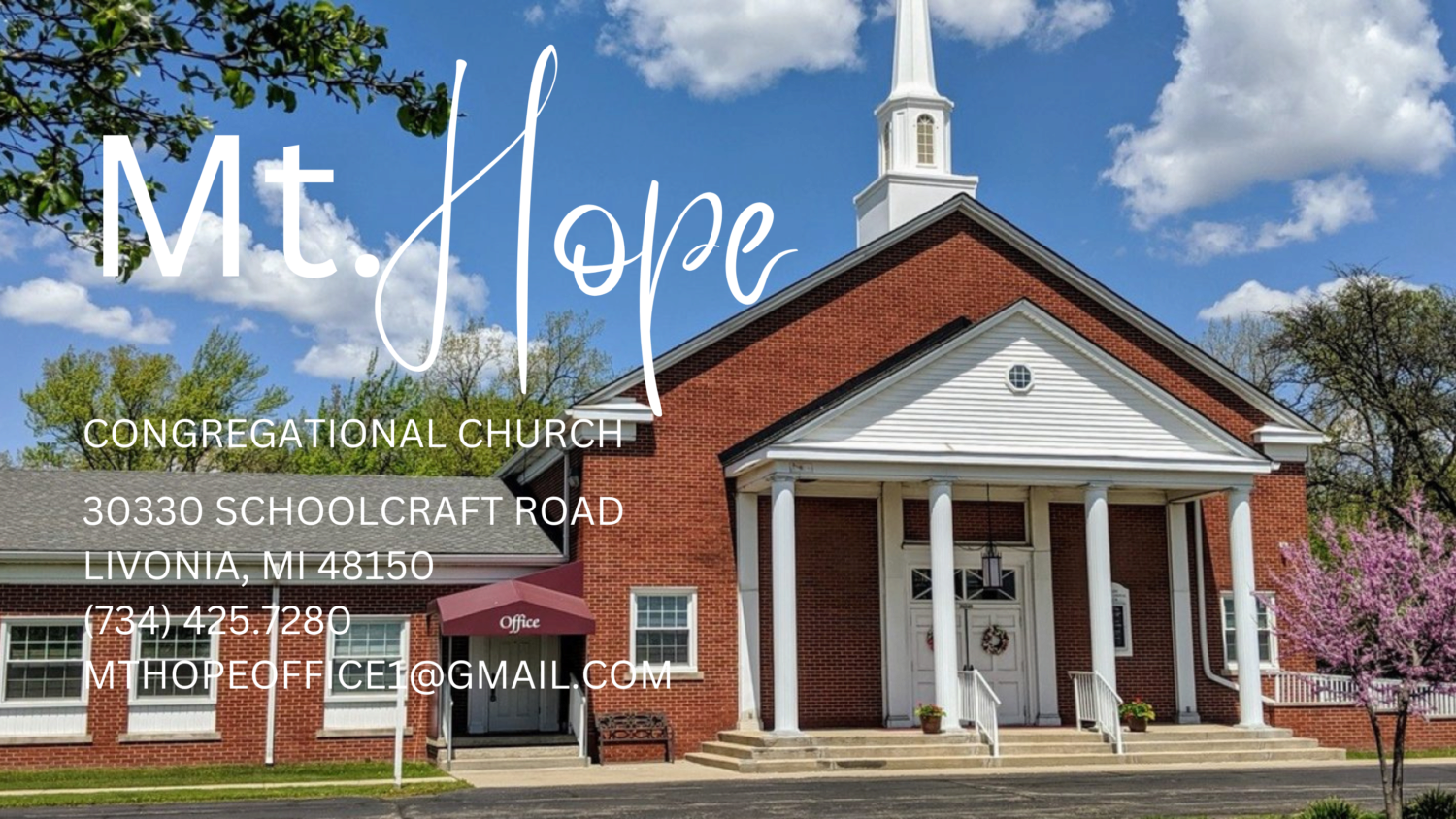 Mt. Hope Congregational Church | We look forward to welcoming you into ...