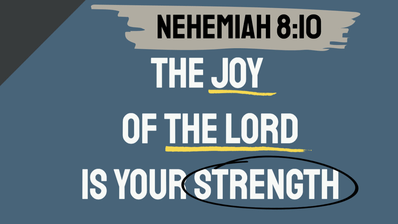 The Joy Of The Lord Is Your Strength | Nehemiah 8:10 | Allenwood Church