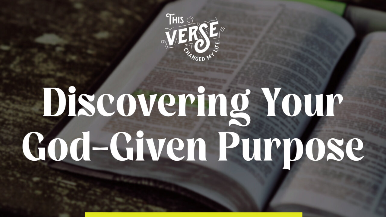Discovering Your God Given Purpose Watermark Bible Church