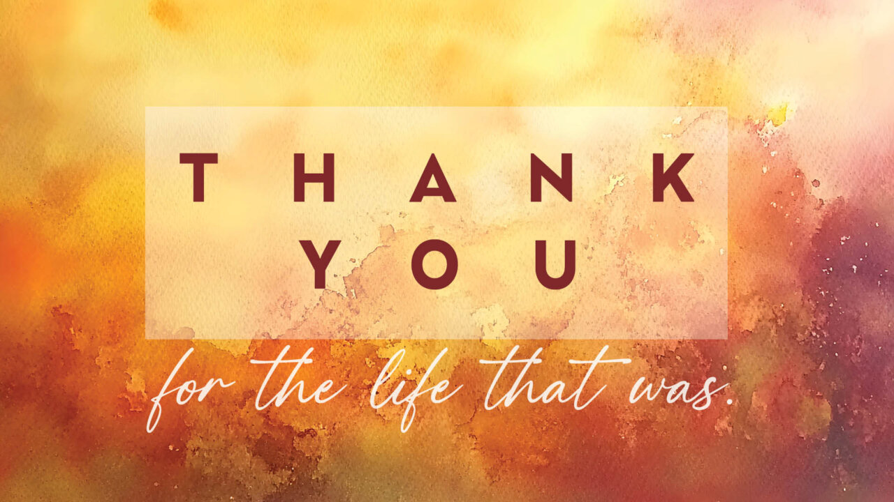 Thank You For Life | Living Word Lutheran Church